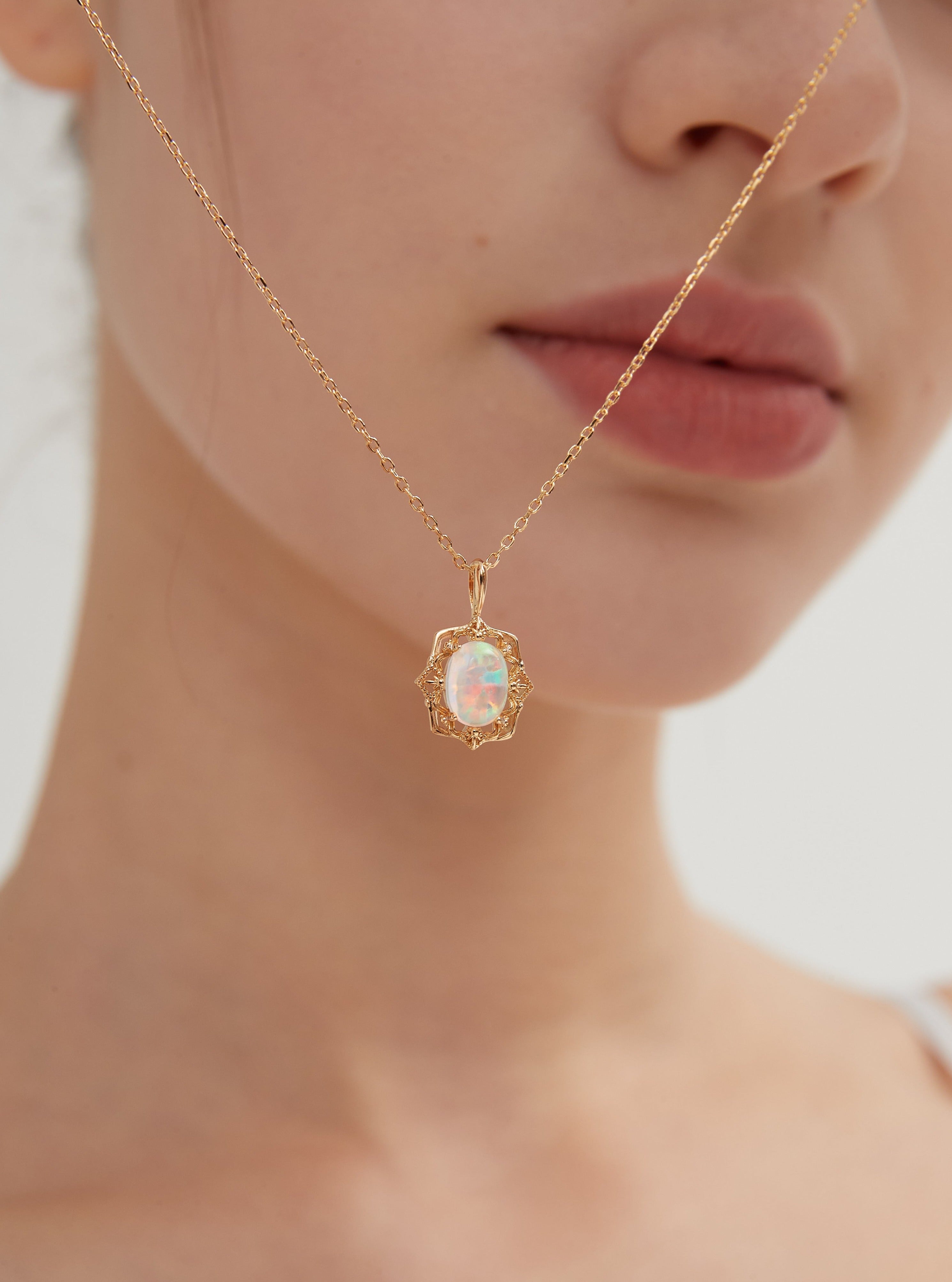Victorian Opal Necklace (S925) – Shoot The Moon Gifts